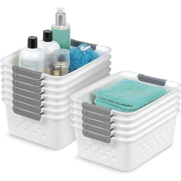 IRIS USA Industrial Storage Baskets, Stackable Wooden Tote, Wooden ...