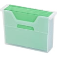 IRIS Small Portable Desktop File Box with Open Top, Letter Size, Clear ...