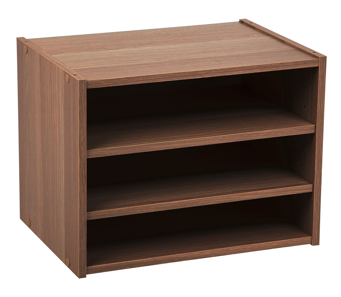 IRIS USA TACHI Modular Wood Storage Organizer Box with Adjustable ...