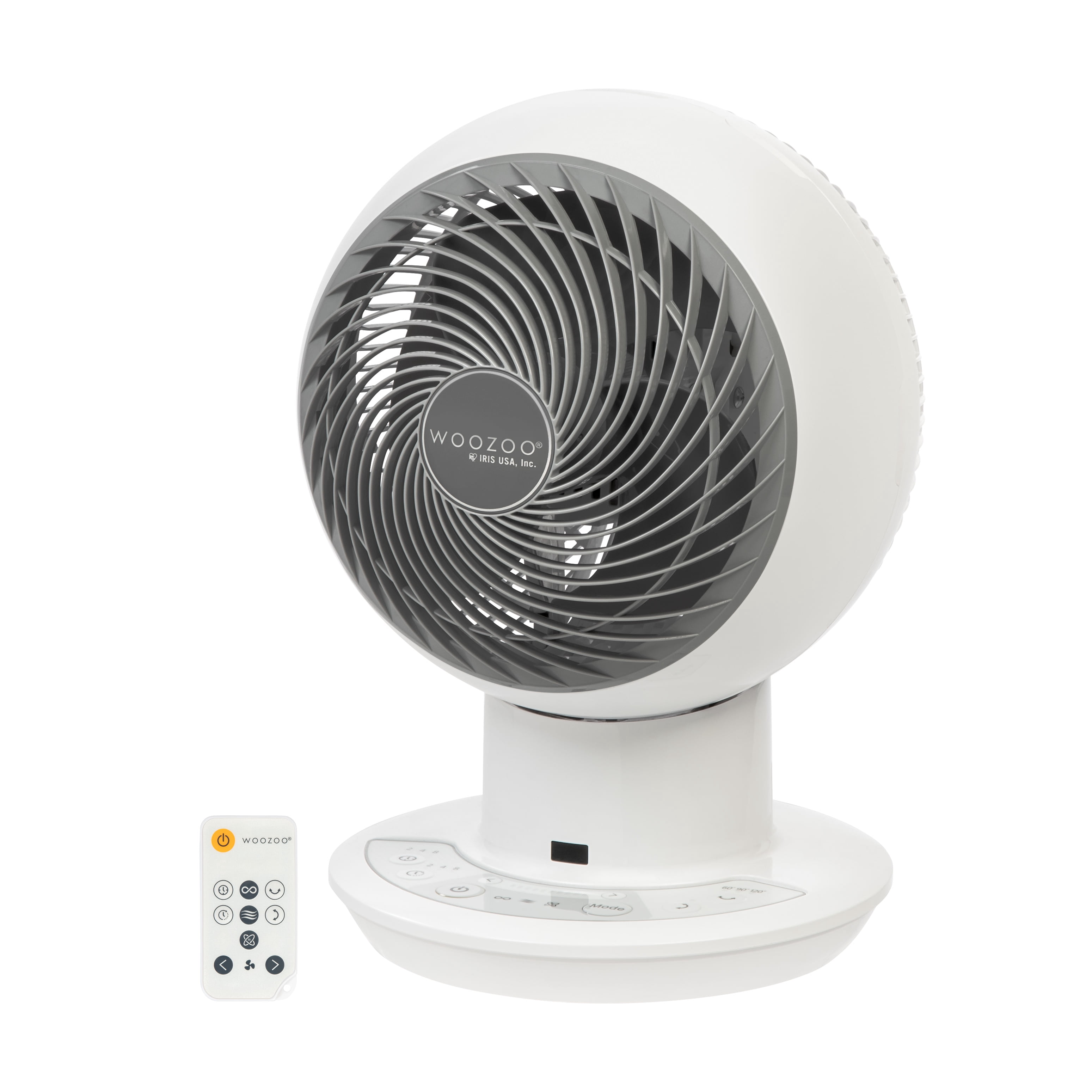 IRIS USA WOOZOO Fan with Remote, 14 Inch Oscillating Table Fan, 10 ...