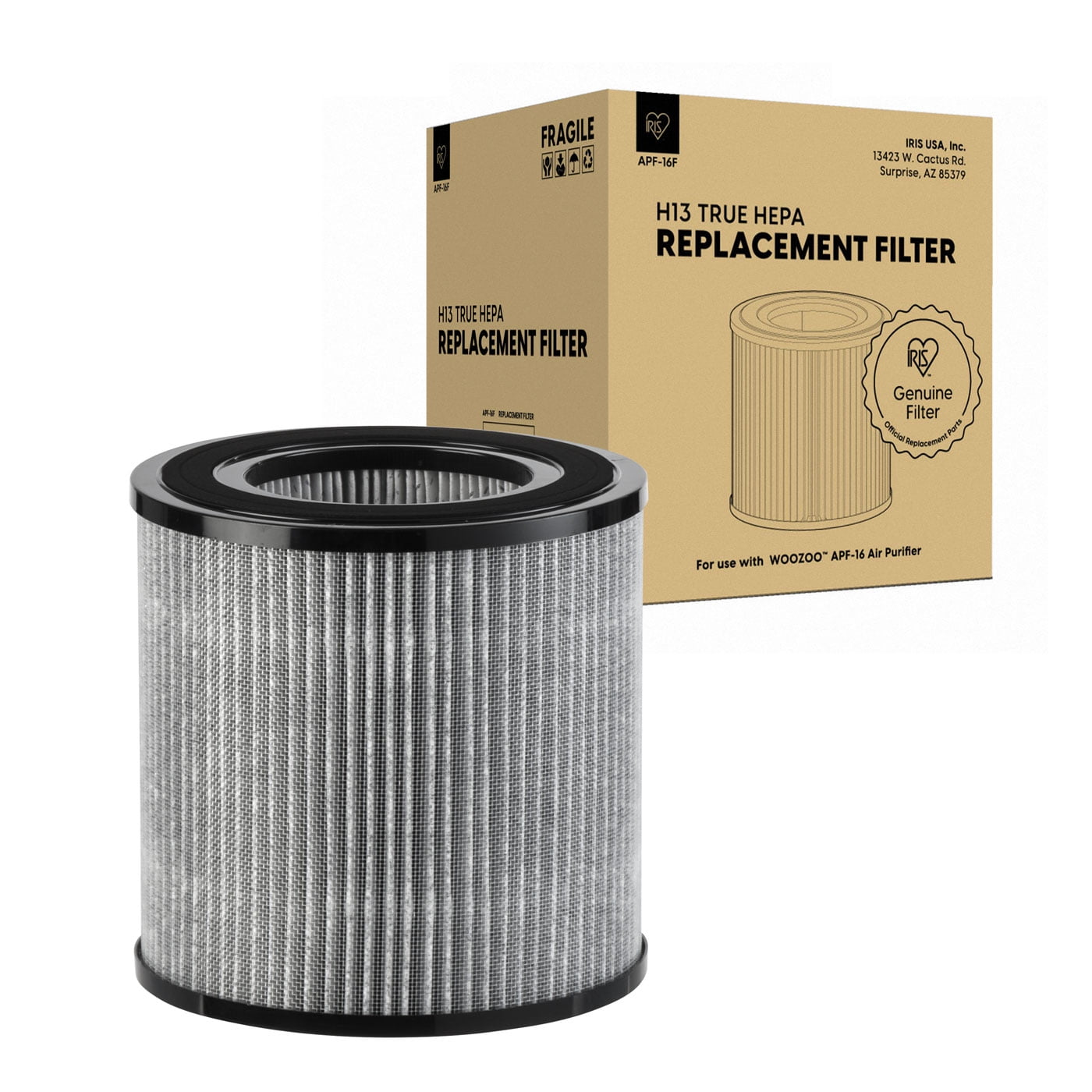 IRIS USA WOOZOO APF-16F Replacement Filter for APF-16 - 1Pack - Walmart.com