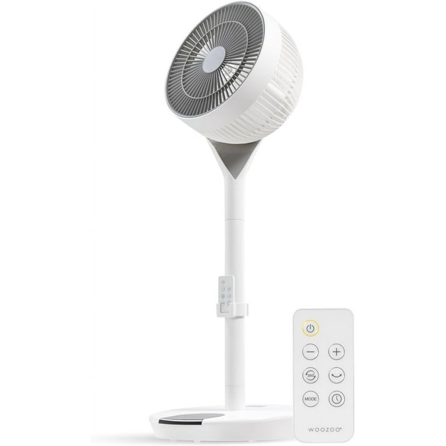 IRIS USA WOOZOO Fan, Pedestal Standing Fan with Remote, 360 Oscillating ...