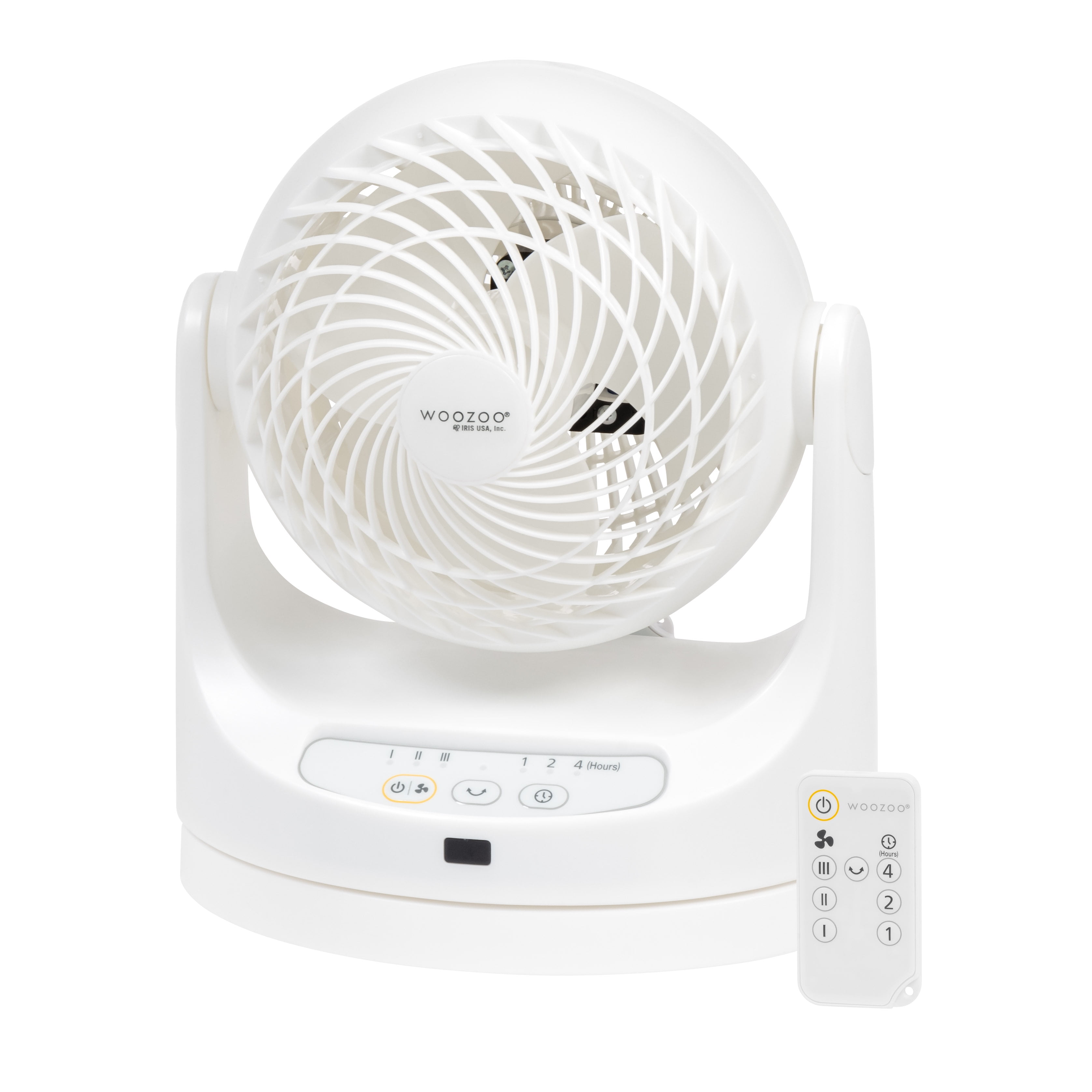 IRIS USA Woozoo Oscillating Air Circulator Fan, Remote Controlled, for ...