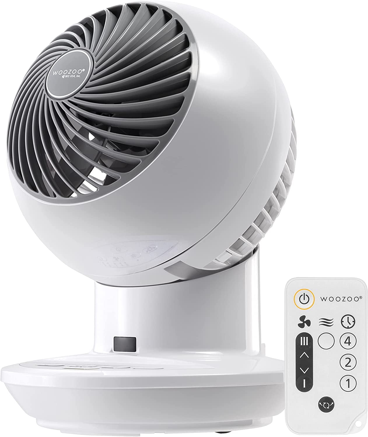 IRIS USA WOOZOO Oscillating Fan, Vortex Air Circulator, Remote Equipped 4-in-1 Fan w/ Timer ...