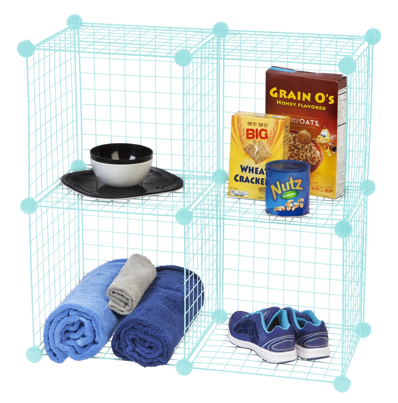 IRIS USA Wire Storage Cubes in a Bag, Turquoise - Walmart.com
