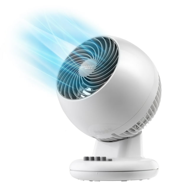 IRIS WOOZOO Oscillating Fan with Timer, 3 Speed Settings, White - Walmart.com