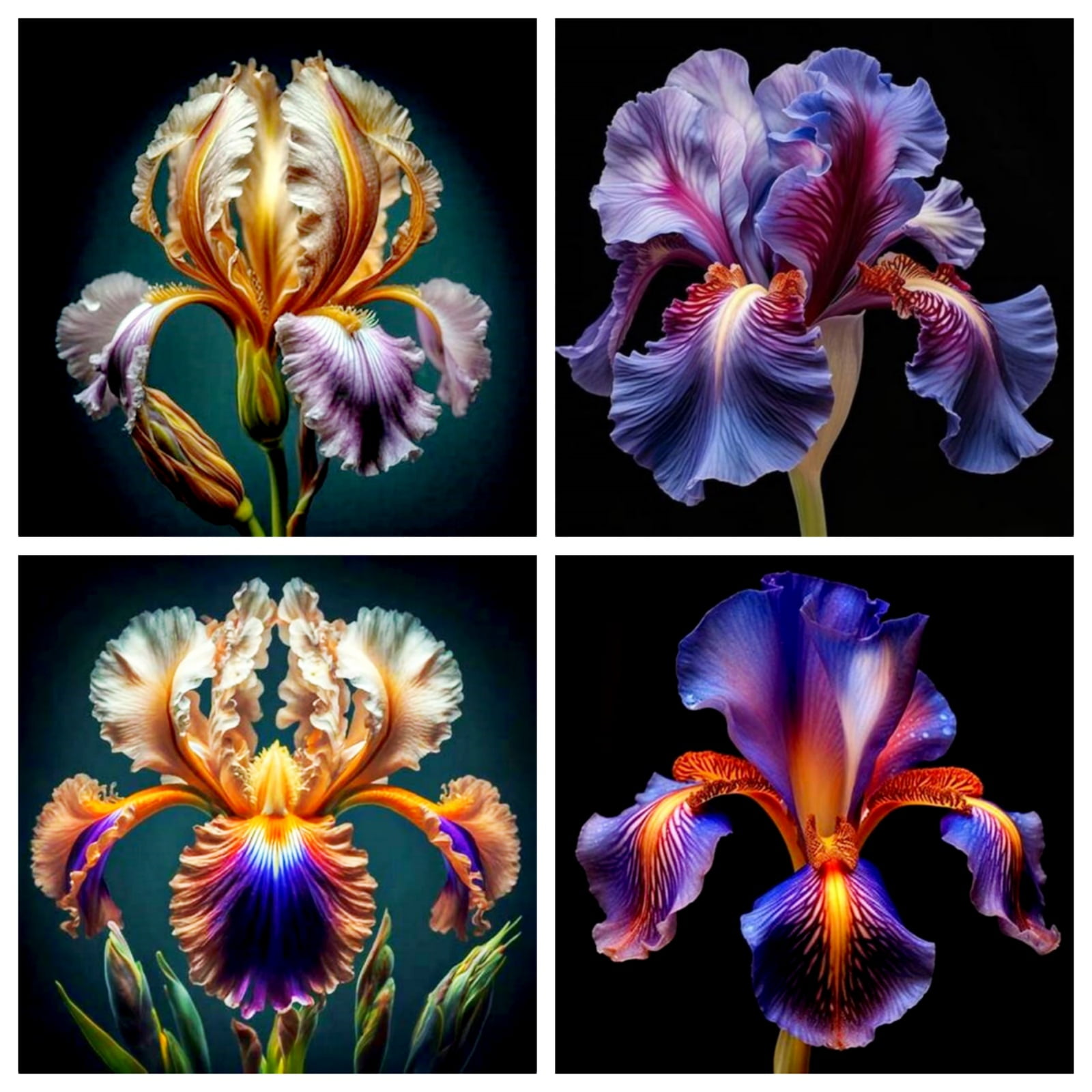 IRIS,iris plant-Suitable for decorating your garden - Walmart.com