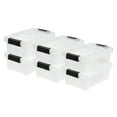 IRIS3 Gallon Lockable Storage Totes with Lids, 6 Pack - Pearl, Heavy ...