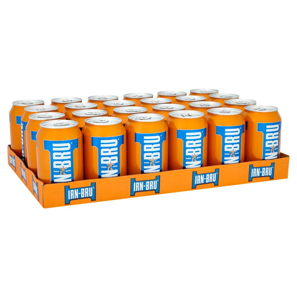 IRN-BRU Soft Drink - Original and Best - Can 330ml pack of 24 - Walmart.com