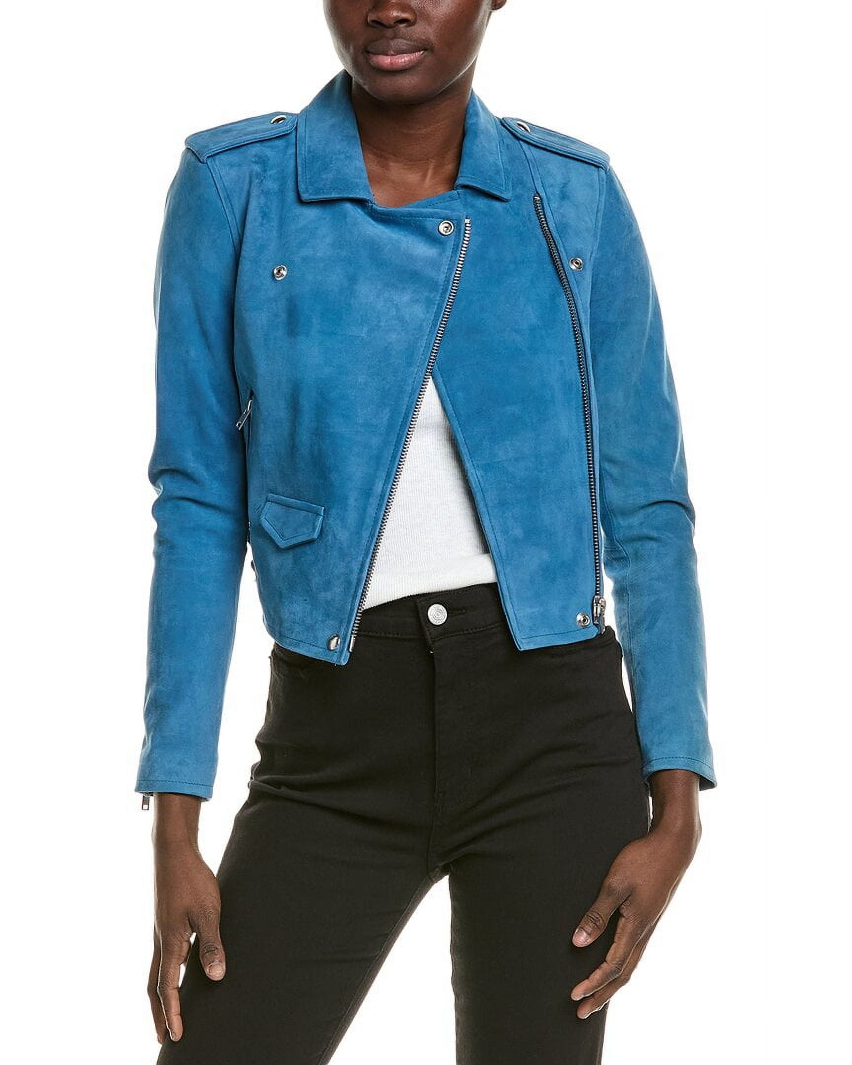 IRO womens Ashley Suede Leather Jacket, 34 - Walmart.com