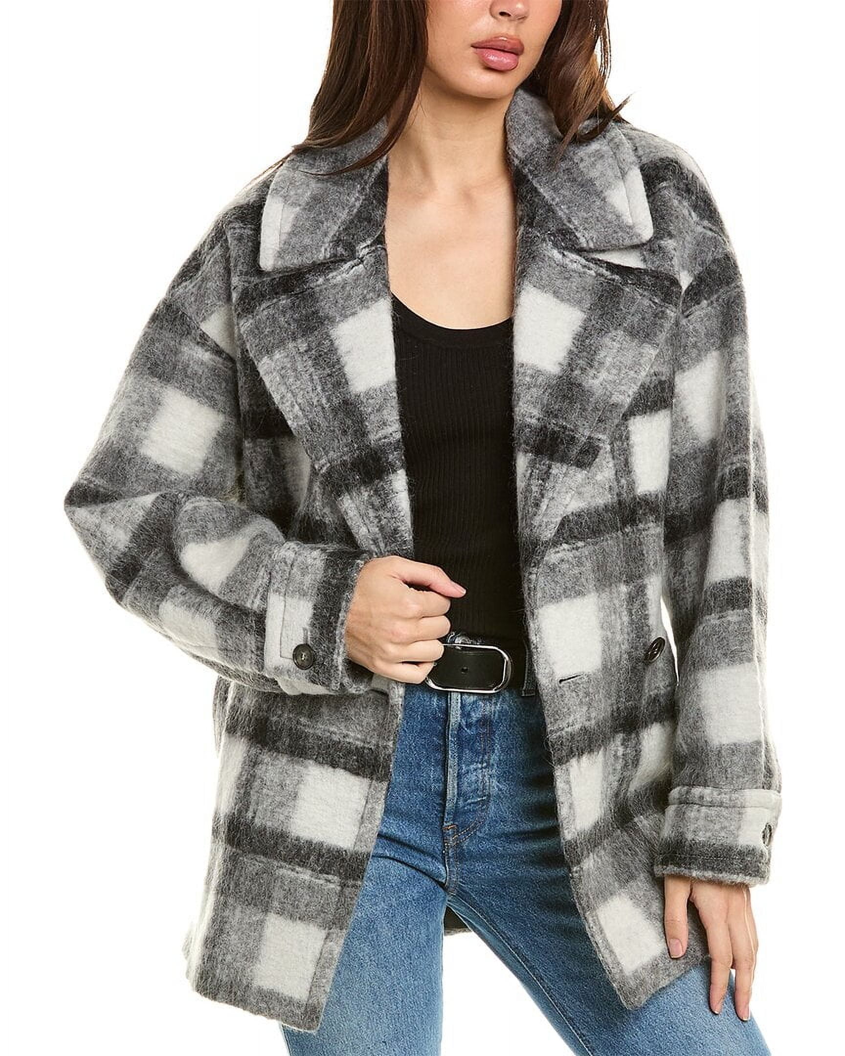 IRO womens Pamae Wool & Mohair-Blend Coat, 36, Grey - Walmart.com