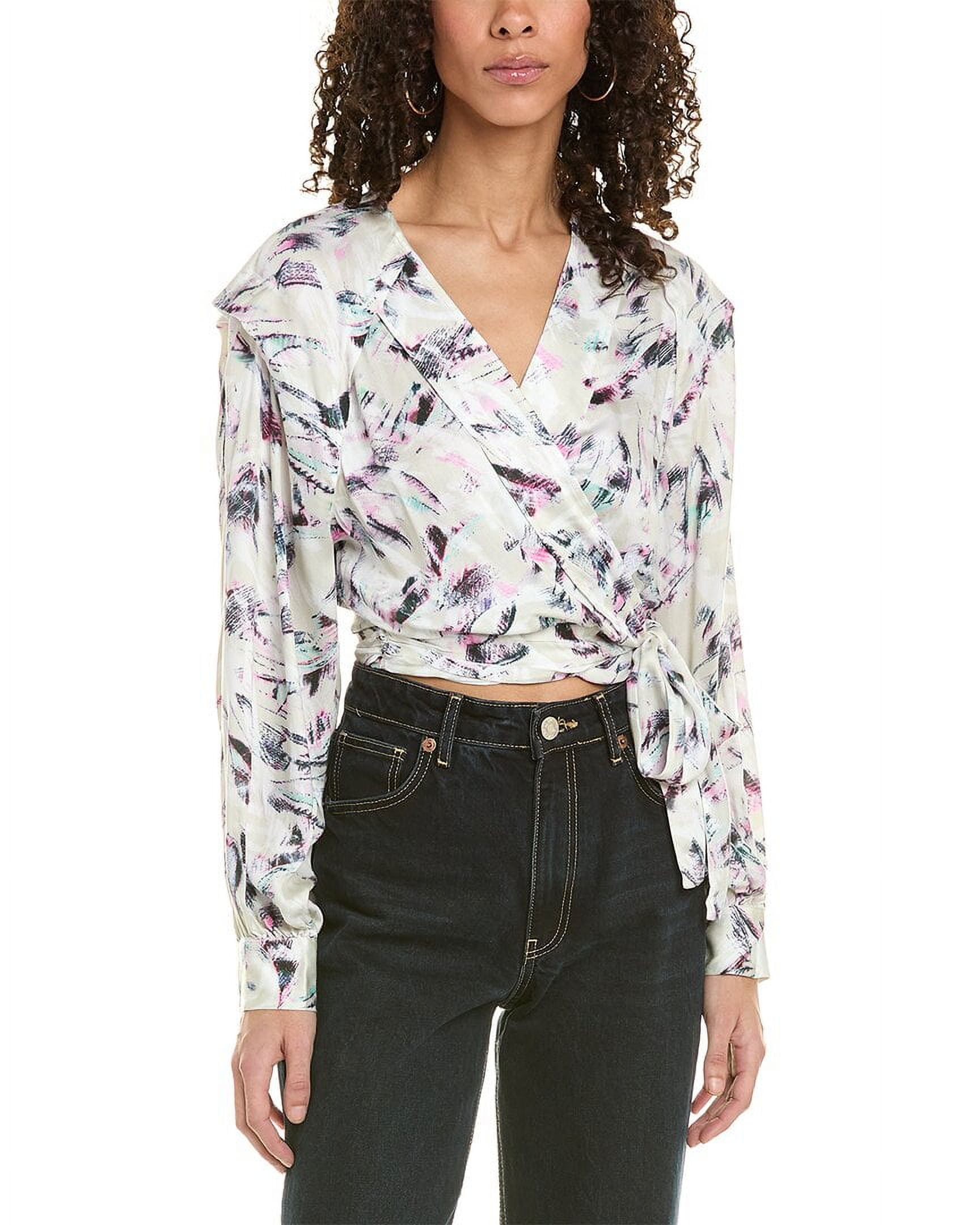 IRO womens Wrap Top, 32, White - Walmart.com