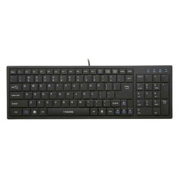 IROCKS BLACK COMPACT ULTRA X-SLIM KEYBOARD WITH TERRACE KEY - Walmart.com