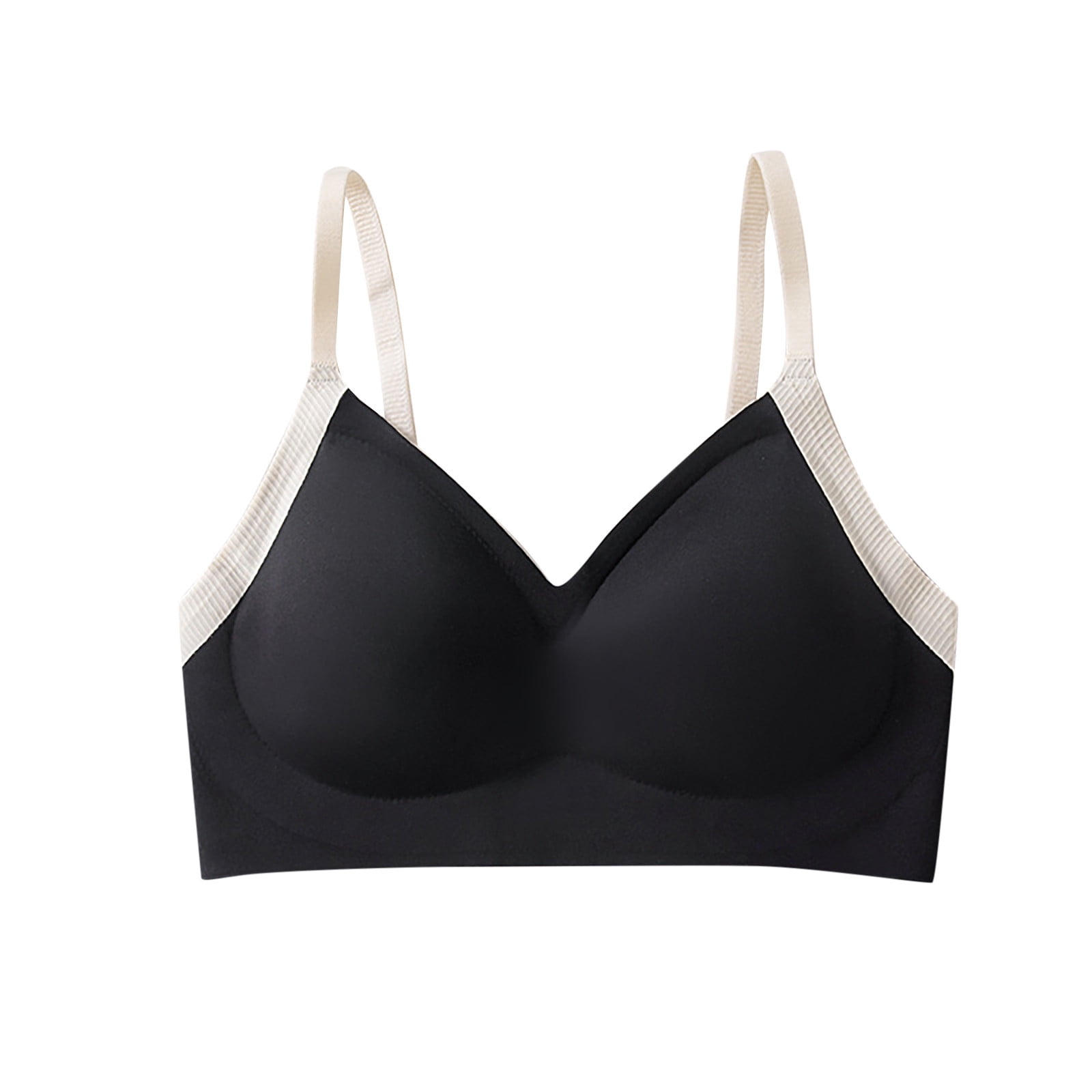 IROINNID Adjustable Bra Comfortable Soild Color Wirefree Seamless Bra ...