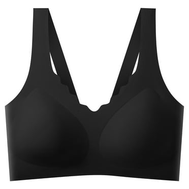 TIANEK Plus Size Wireless Yoga Sleepwear Sports Bra, Seamless Padded ...