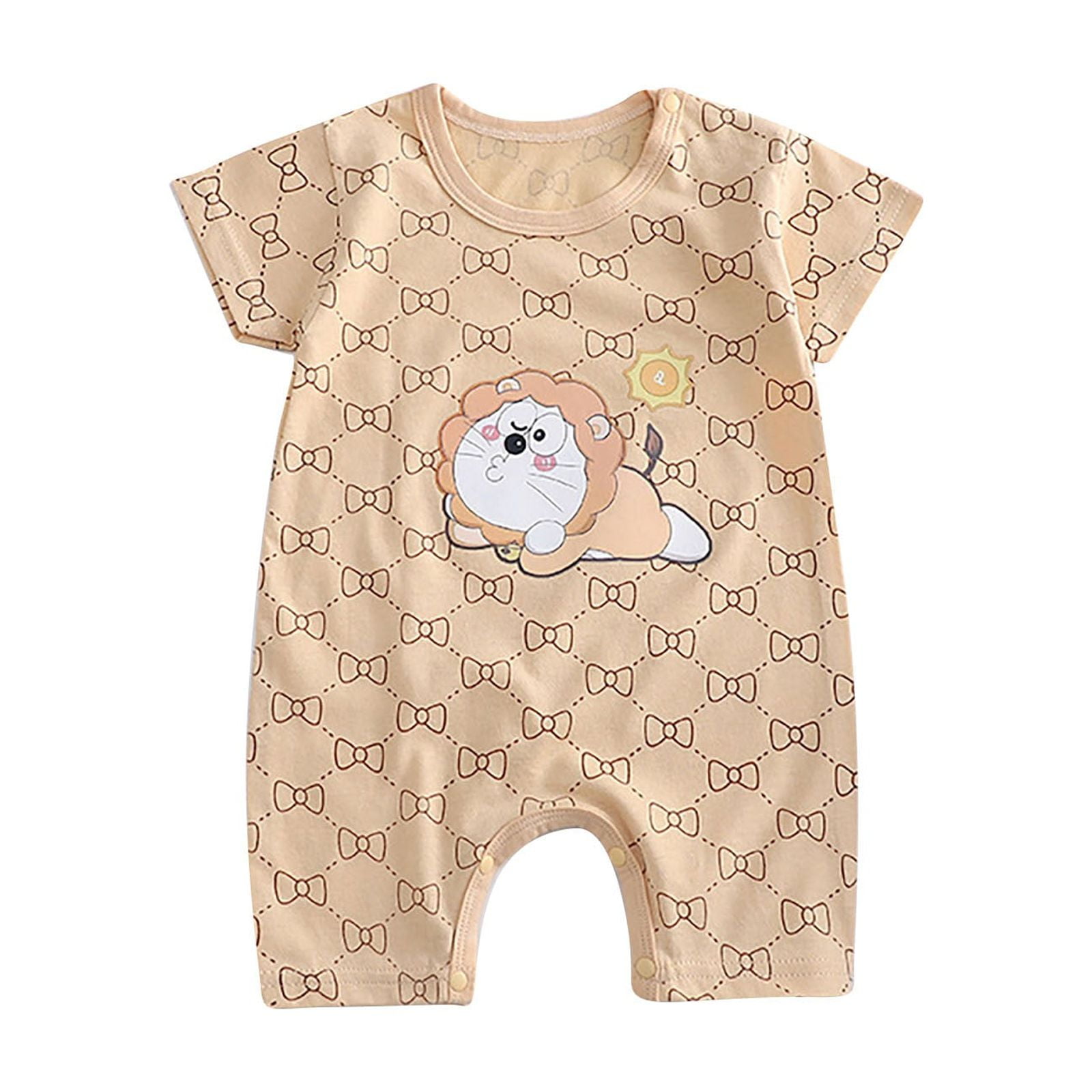 IROINNID Baby Bunting Girl Boys And Girls Cartoon Lion Print Short ...