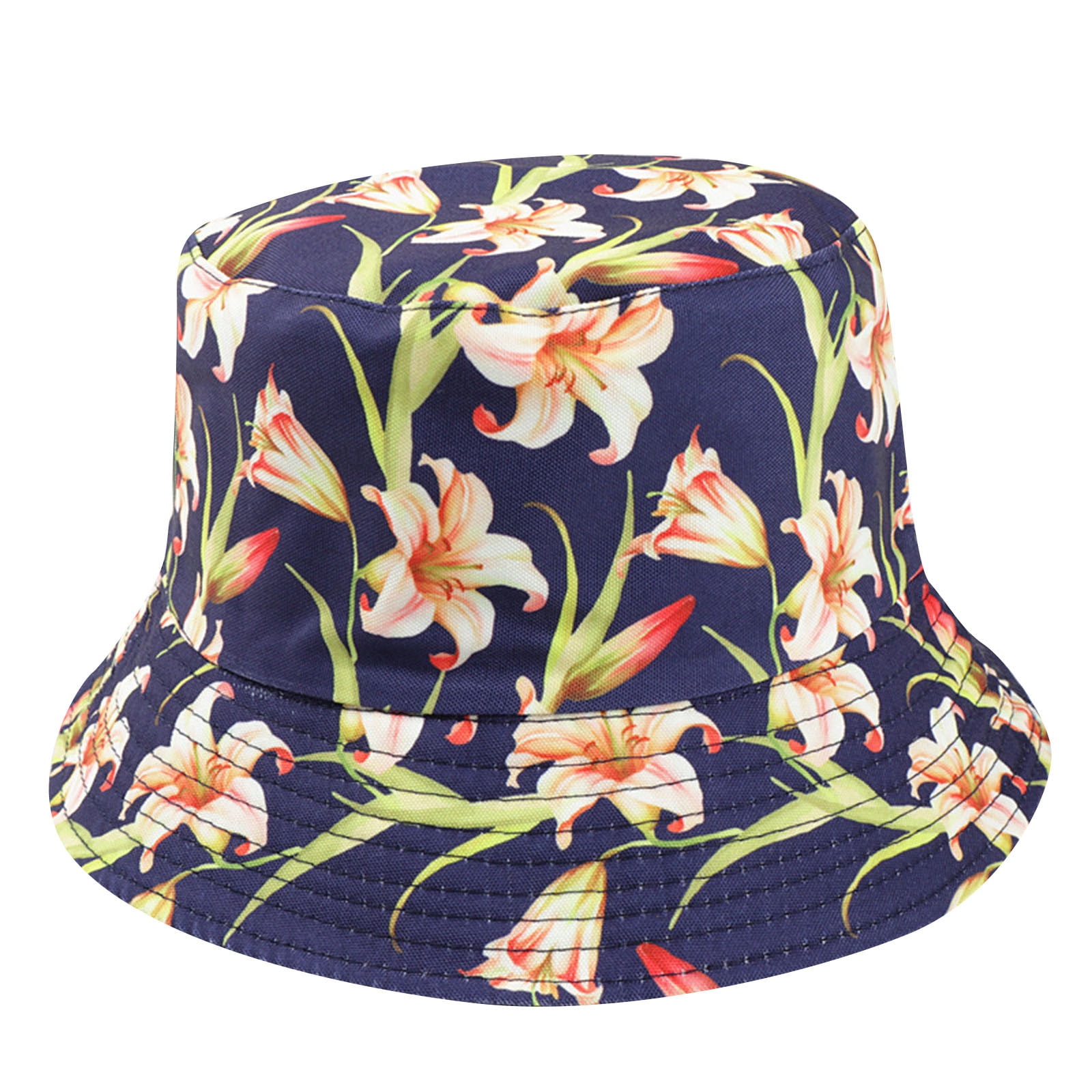 IROINNID Bucket Hat Unisex Summer Hawaiian Style Flower Print Outdoor ...