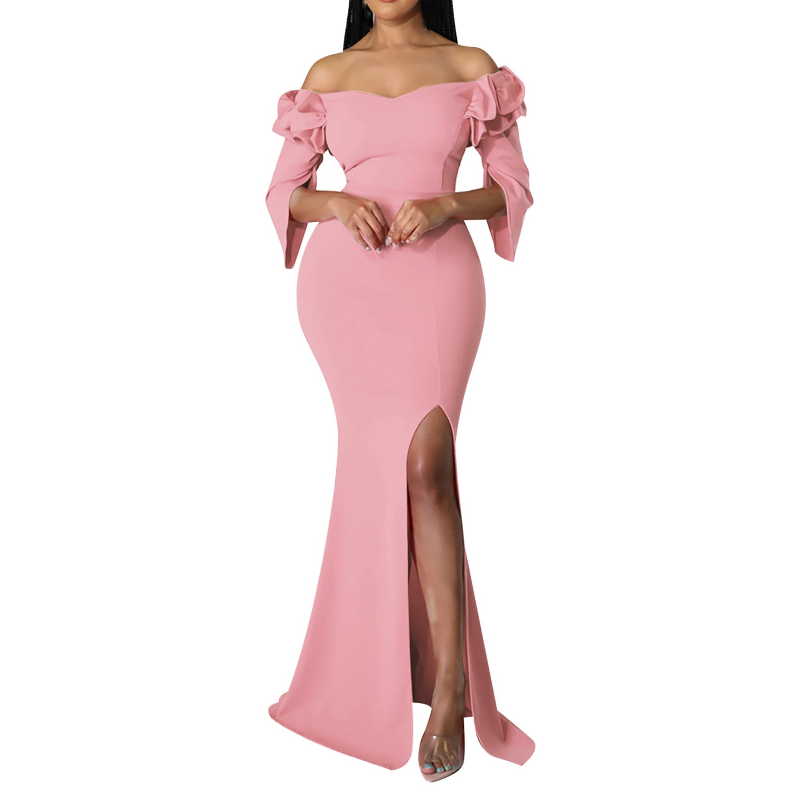 IROINNID Wedding Guest Dresses for Women Homecoming Party Color Long ...