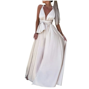 Elegant Women's Formal Dress For Party Evening Gown V Neck Lace Hollow ...