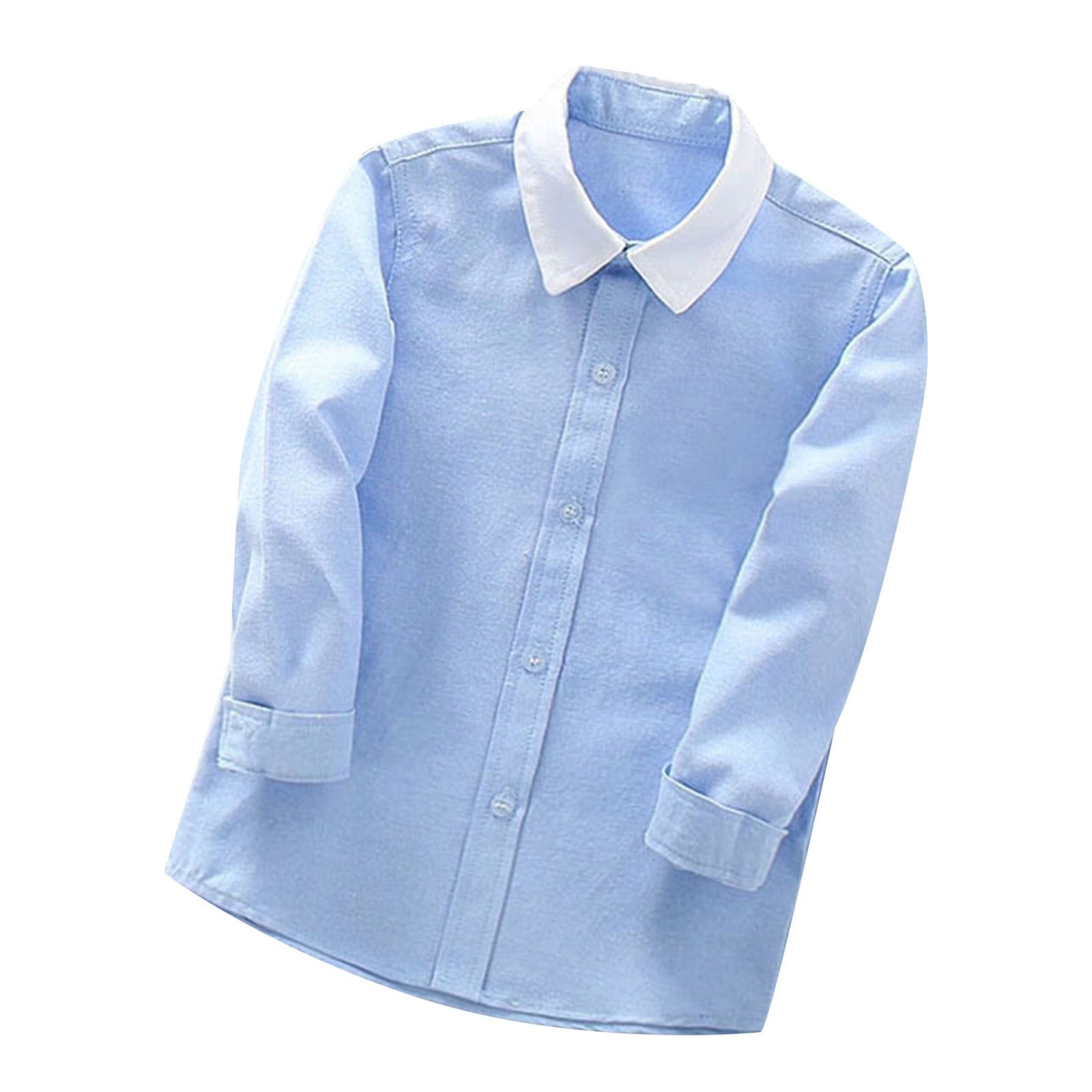 IROINNID Formal School Unifor Toddler Boys Long Sleeve Blouse Solid ...