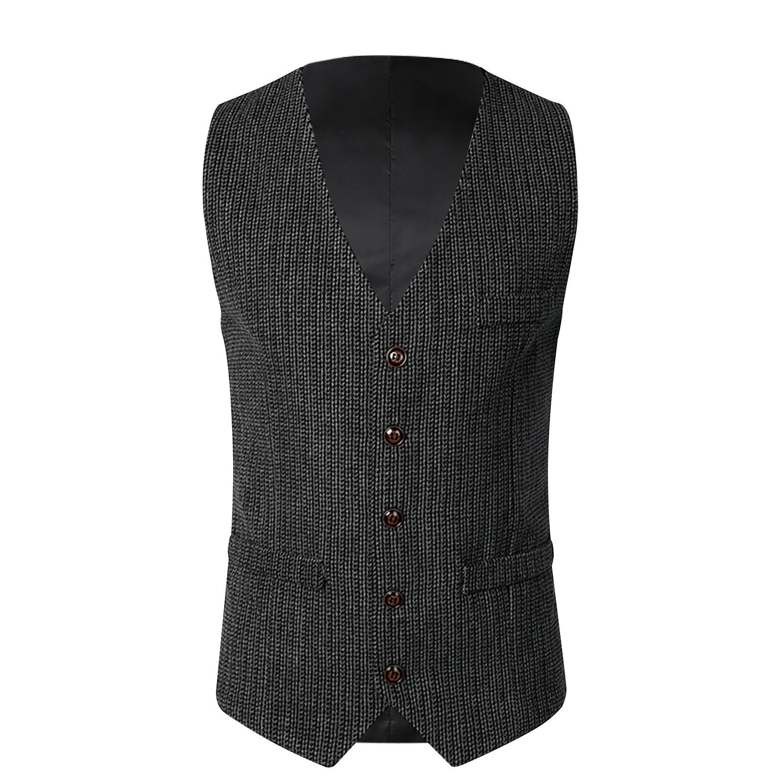 IROINNID Formal Suit Vest for Men Retro Single-breasted Versatile ...