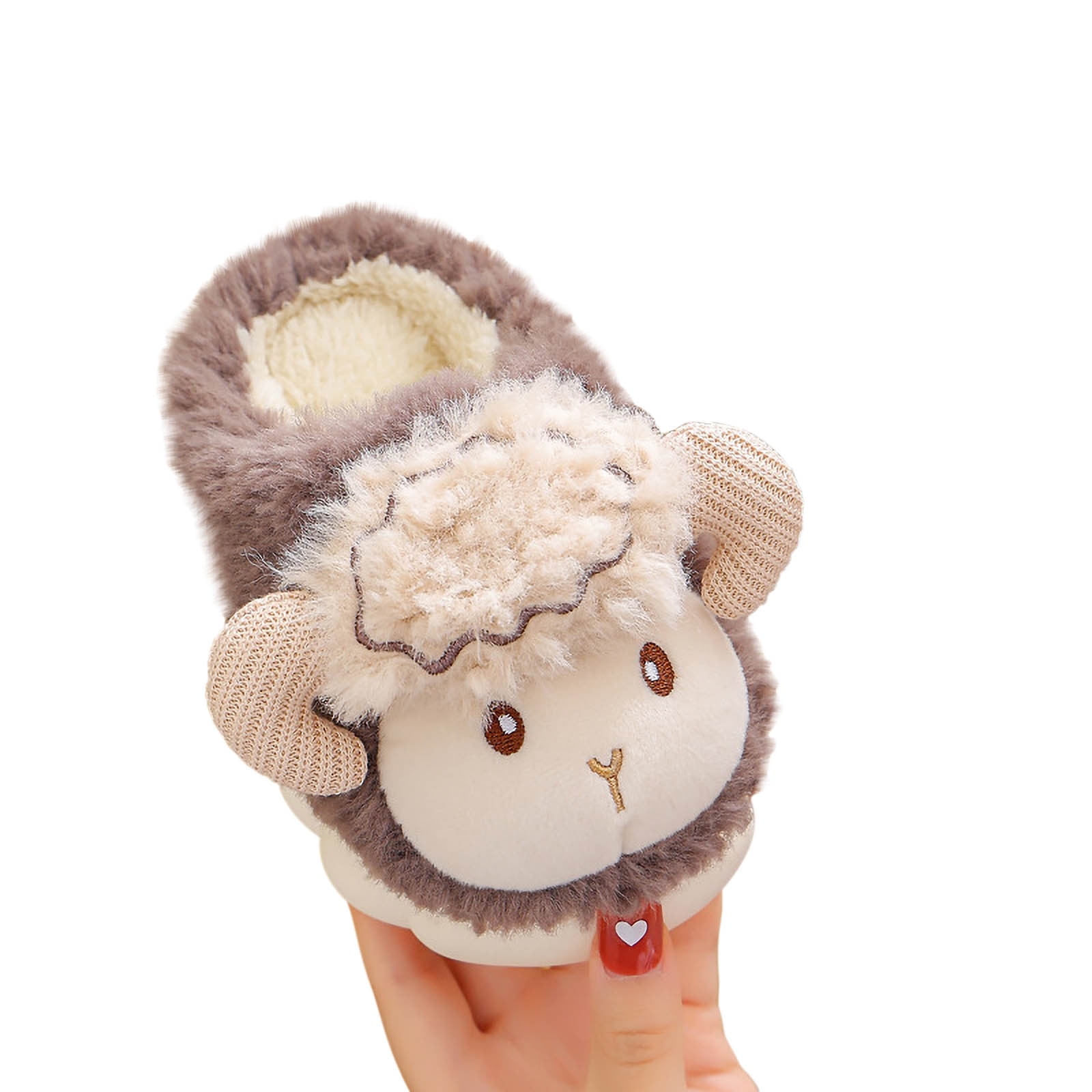 IROINNID Girl's Winter Slipper Cute Sheep Shoes Boys/Girl's Plush Warm ...