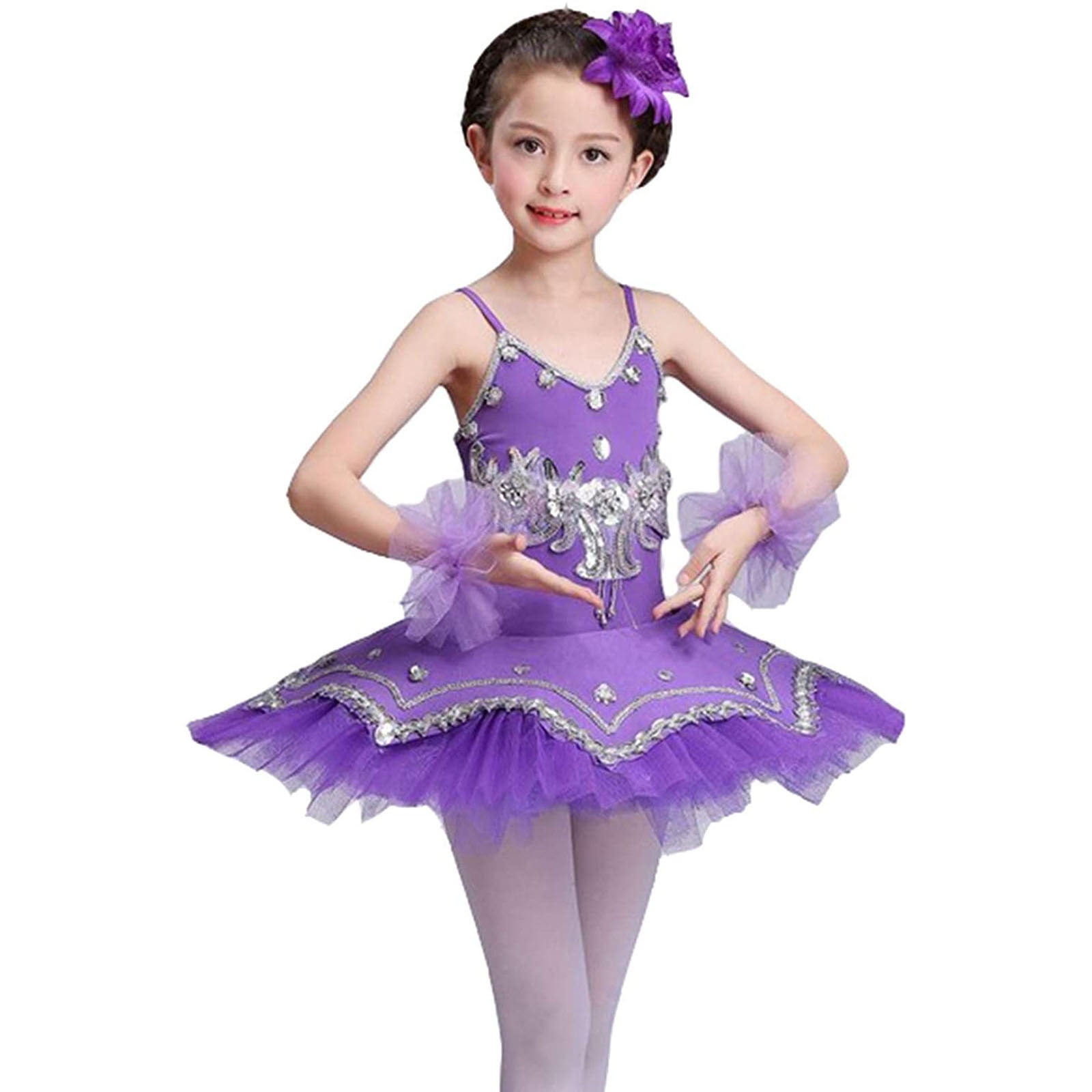 IROINNID Girls Tights Ballet Suit Sparkling Ballet Skirt Princess Dress ...