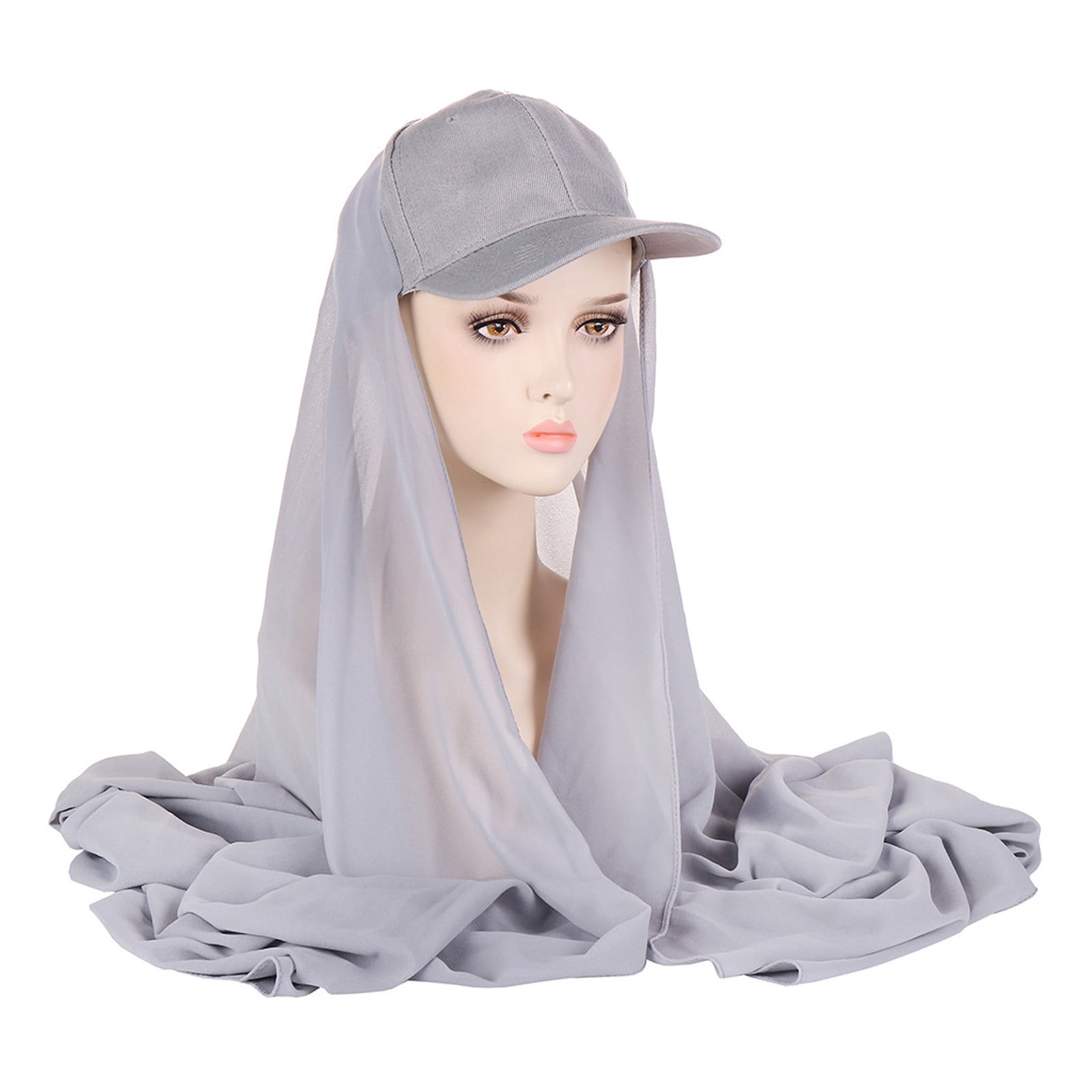 IROINNID Hijab for Women Solid Indian Muslim Scarf Hat Wraps Turbans ...