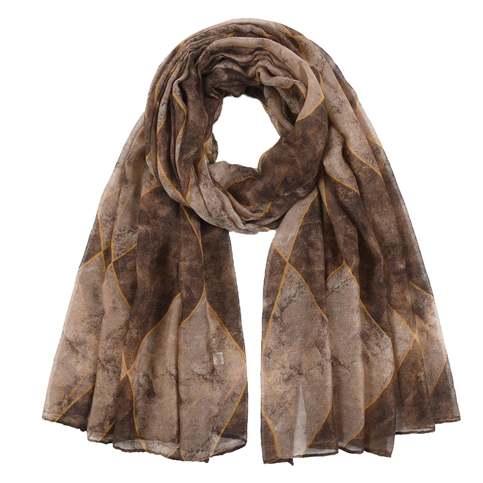 IROINNID Ladies Winter Warm Scarf Printed Long Wraps Versatile Comfy ...