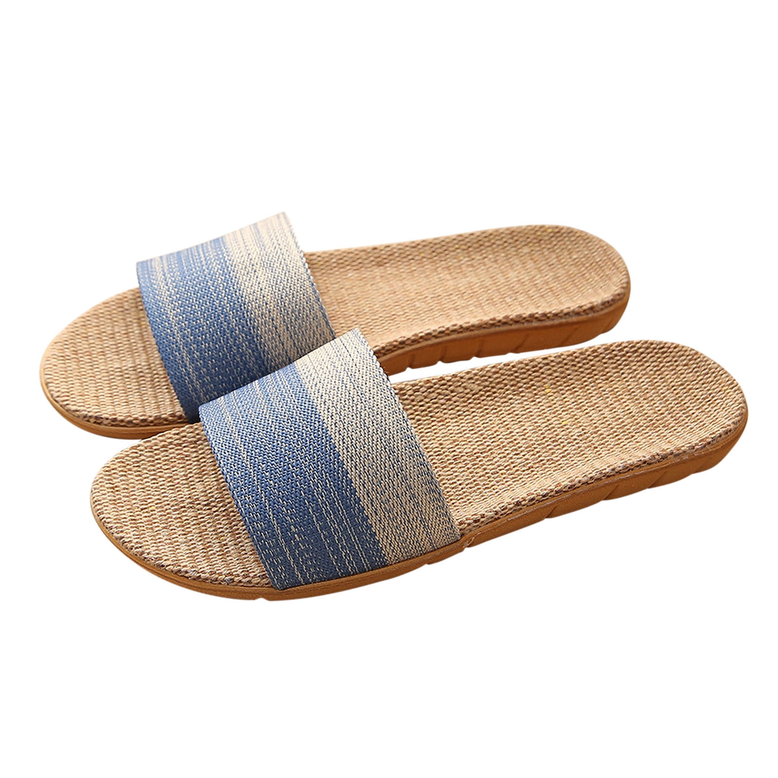 IROINNID Men Slippers, House Flax Slippers for Men Summer Comfy Casual ...