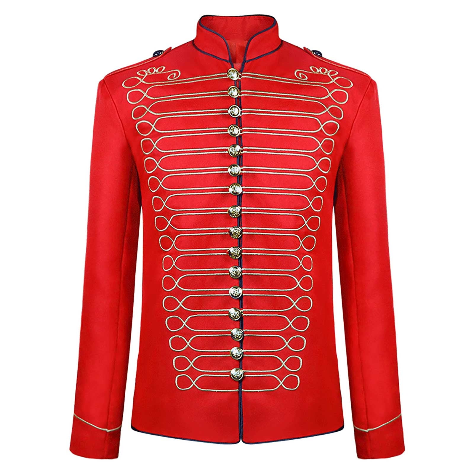 IROINNID Men's Long Sleeve Stand Collar Short Jacket Solid Color Loose ...