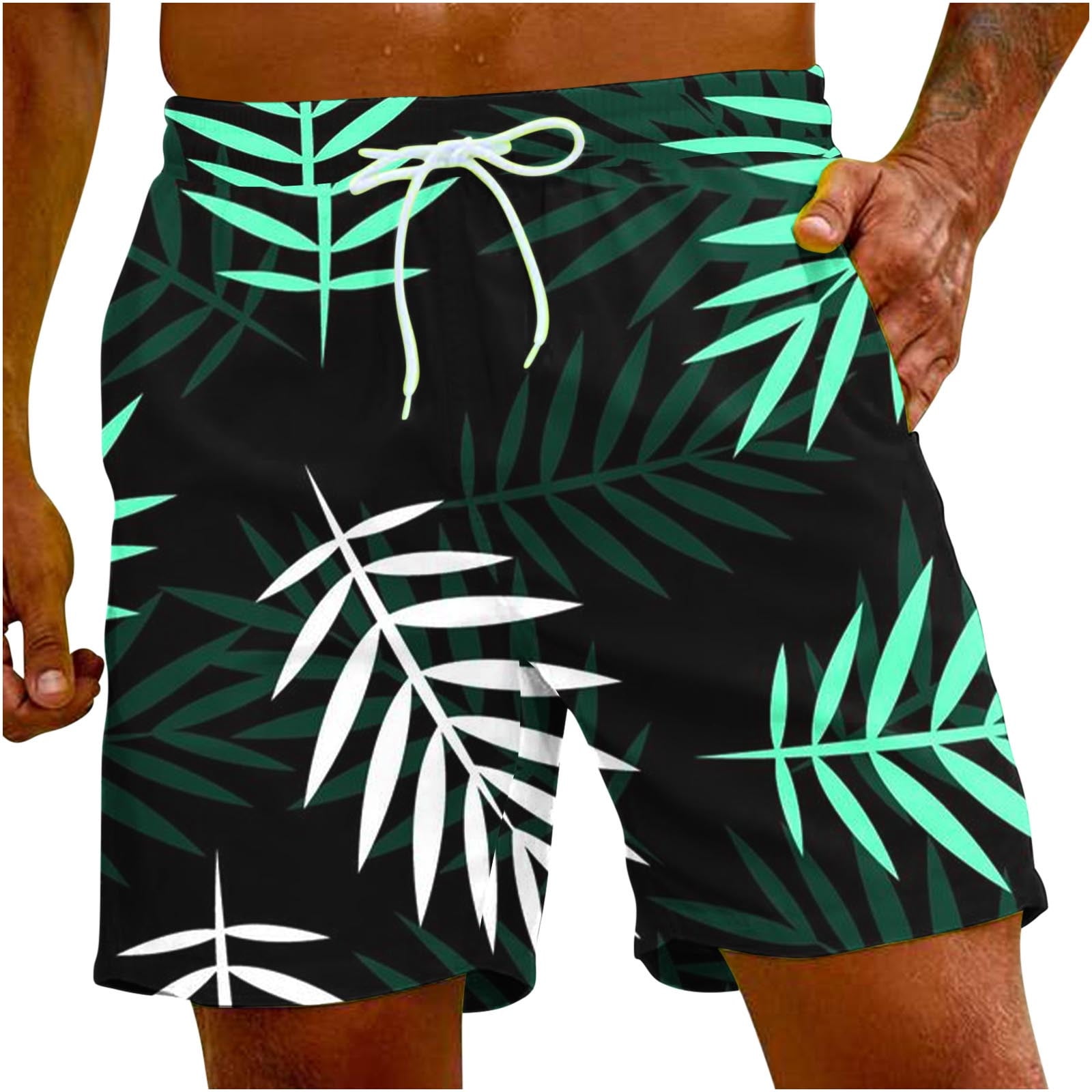 IROINNID Men's Quick Dry Swim Trunks 9" Swimsuits Mesh Liner Beach ...