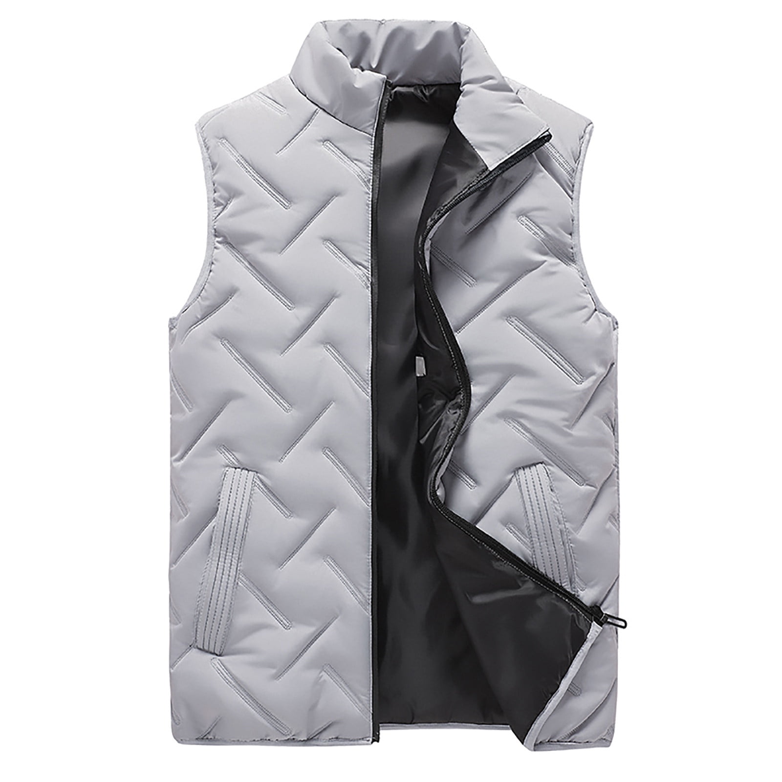 IROINNID Men's Turtleneck Sleeveless Solid Color Comfy Stand Collar ...
