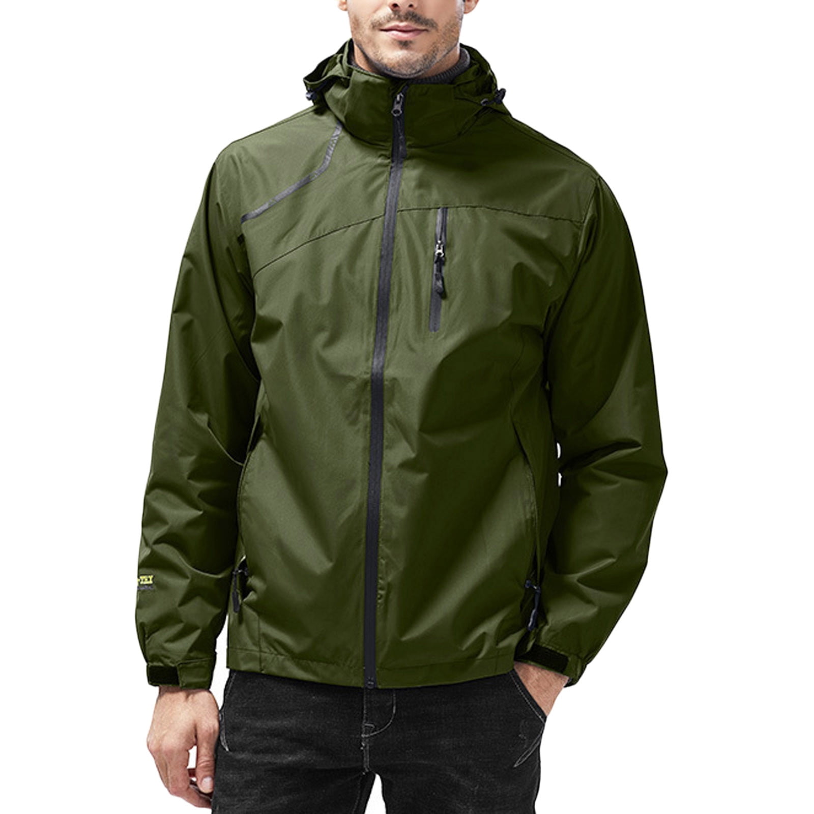 IROINNID Men's Windbreaker Hooded Lightweight Sun Protection Jacket ...