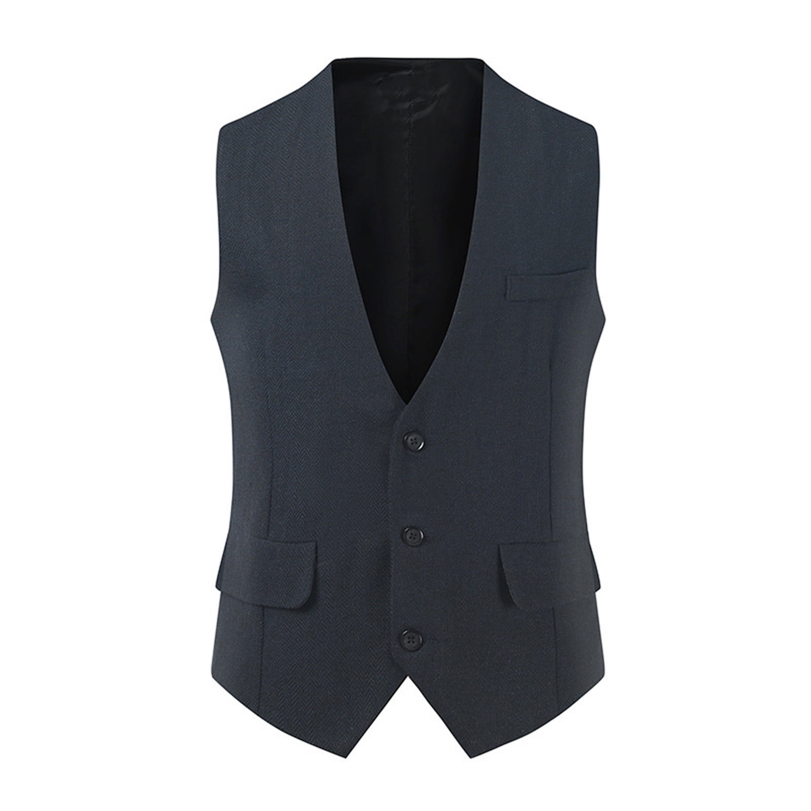 IROINNID Mens Suit Vest Formal Single Breasted Classic Waistcoat ...