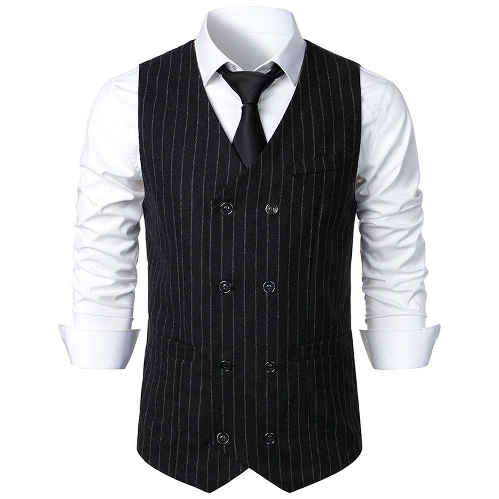 IROINNID Men's Suit Vest Blouse Business Formal Dress Waistcoat Vest ...