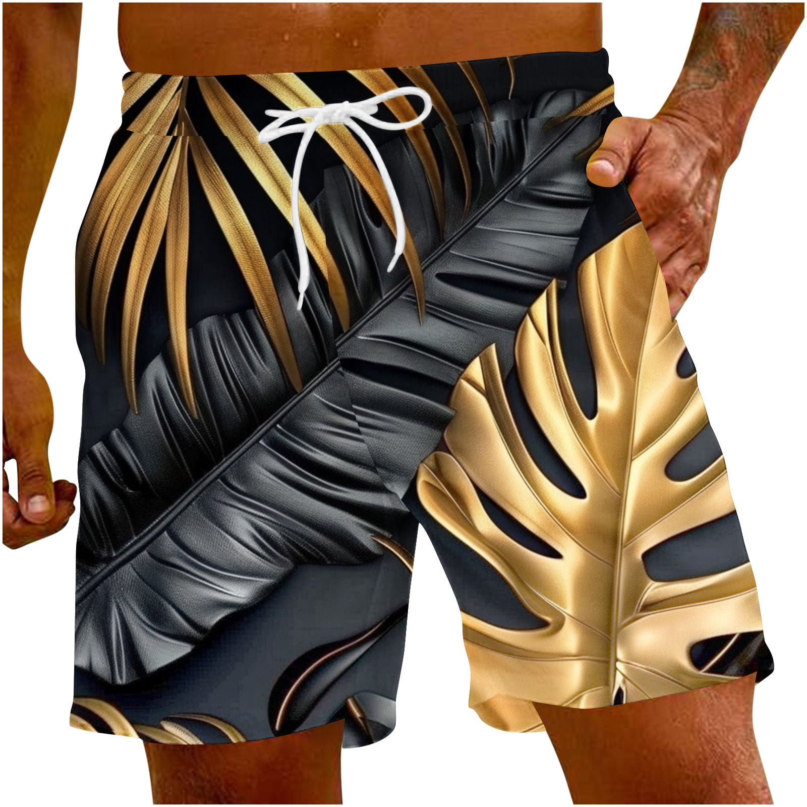 IROINNID Mens Swim Trunks 5" with Mesh Lining Quick Dry Bathing Suits ...