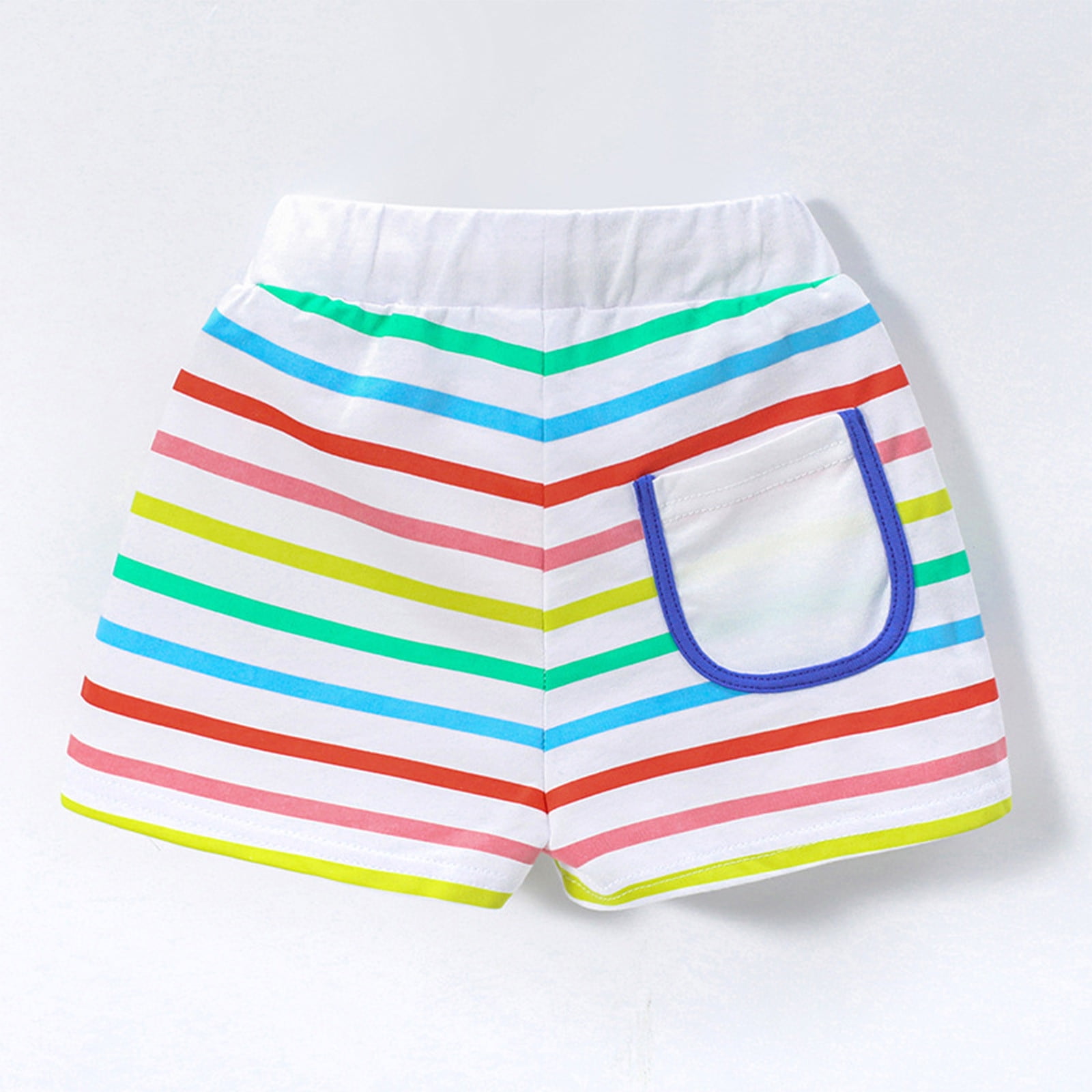 IROINNID Summer Clothes Shorts Solid Color Striped Cotton Lace-Up ...