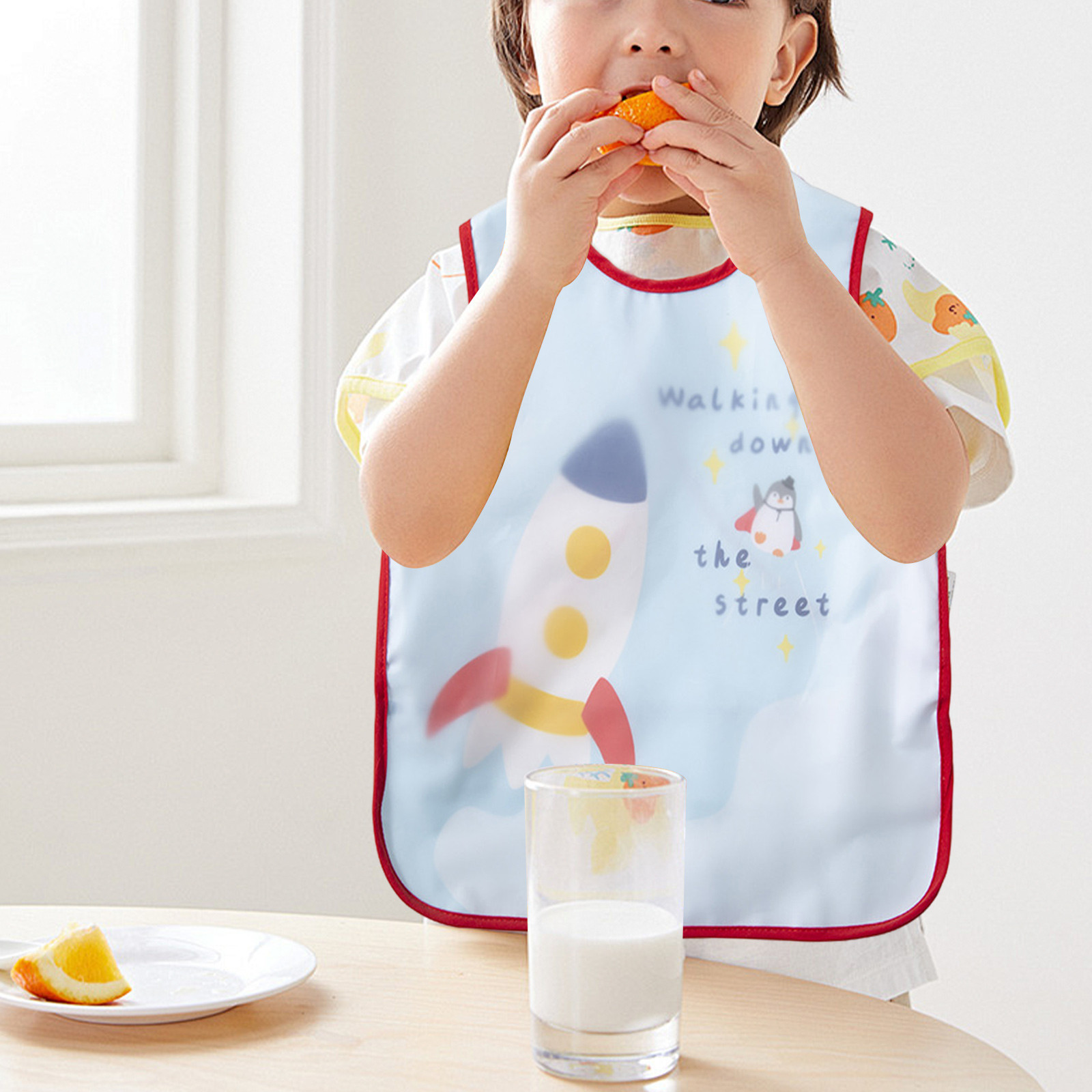 IROINNID Toddler Double Layer Sleeveless Coverall Eating Apron for ...