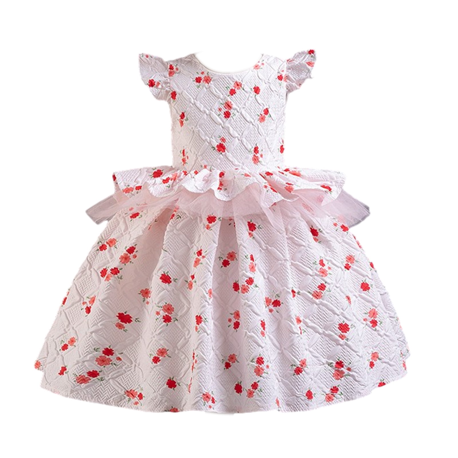 IROINNID Toddler Girl Ruffle Dress Sleeveless Round Neckline Summer ...