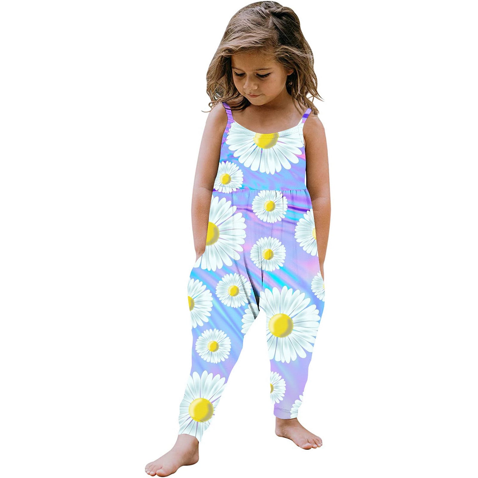 IROINNID Toddler Girls Kids Jumpsuit One Piece Floral Printed ...
