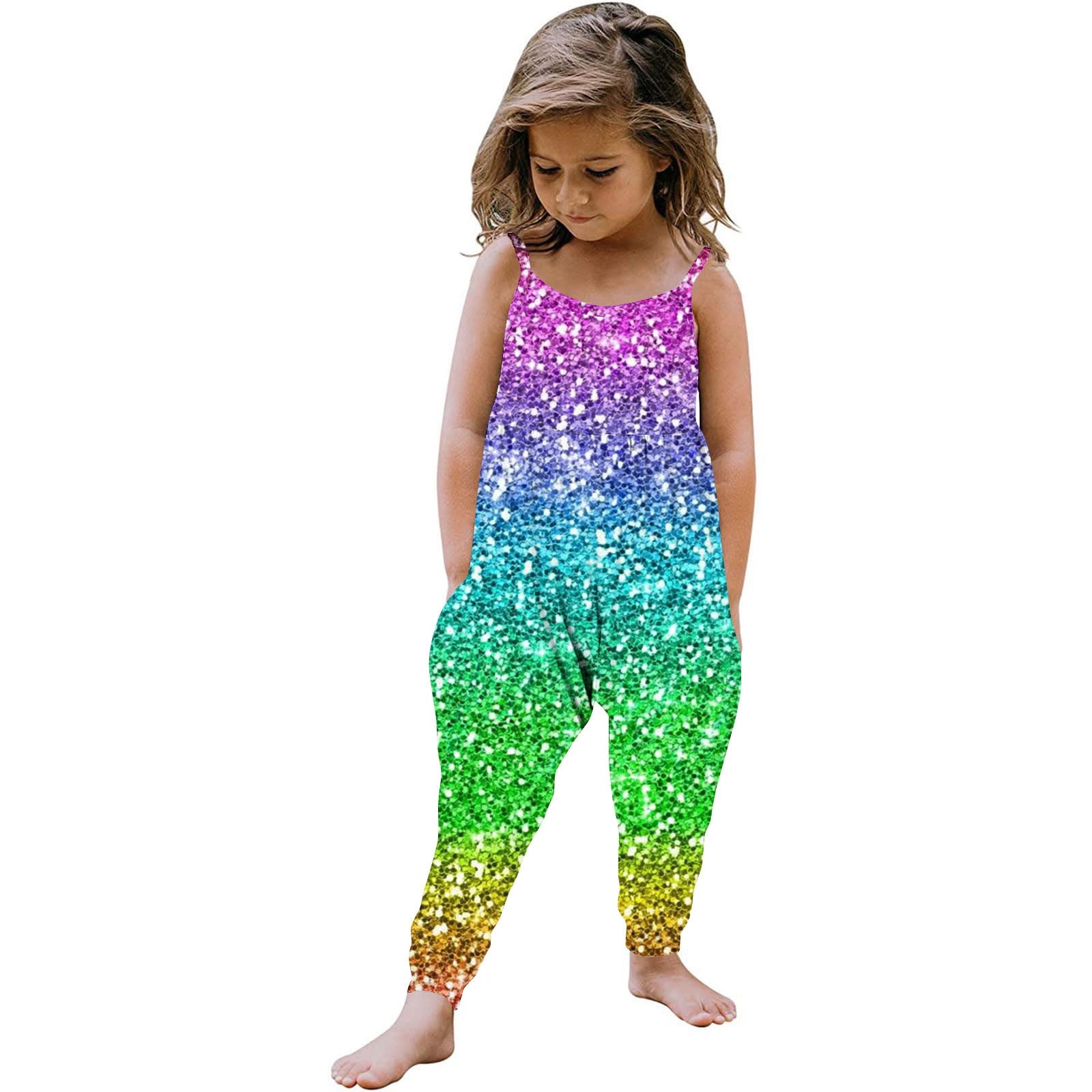 IROINNID Toddler Girls Kids Jumpsuit One Piece Floral Printed ...