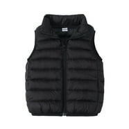 KYAIGUO Kids Toddler Puffer Down Vest for Girls Boys Winter Sleeveless Thicken Outwears Fall ...