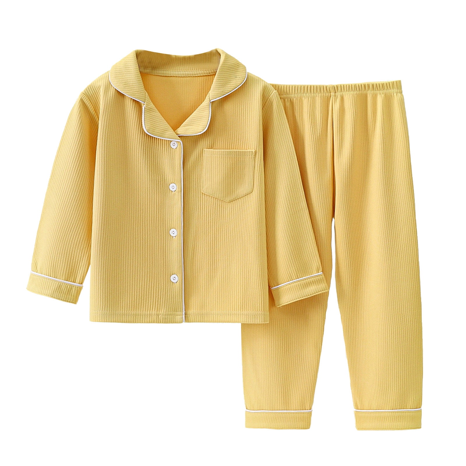IROINNID Toddler Pajamas Set, Long Sleeve Button Down Shirts and Pants ...