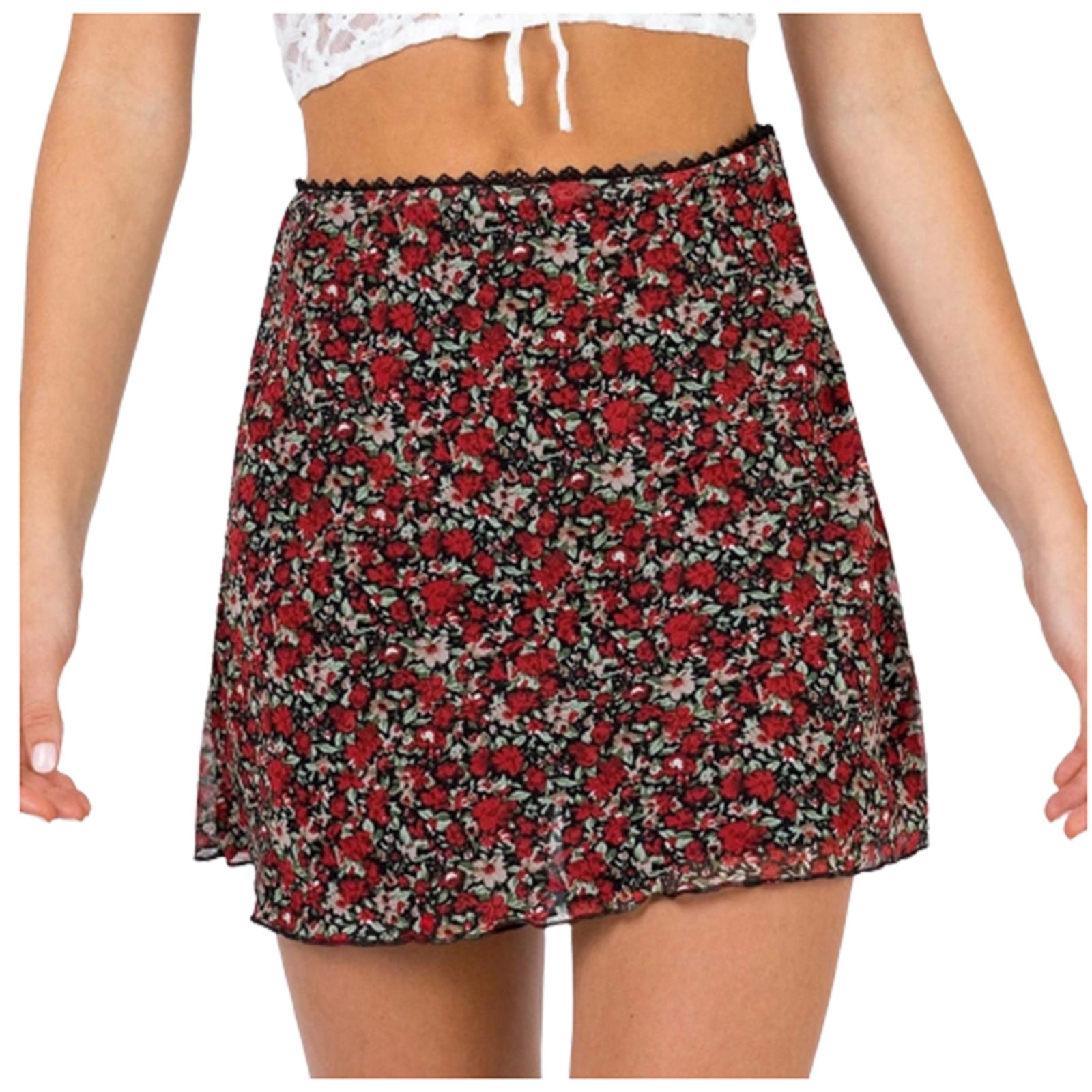 IROINNID Women's Fashion High Waist Slim Sexy Casual A-Line Short ...