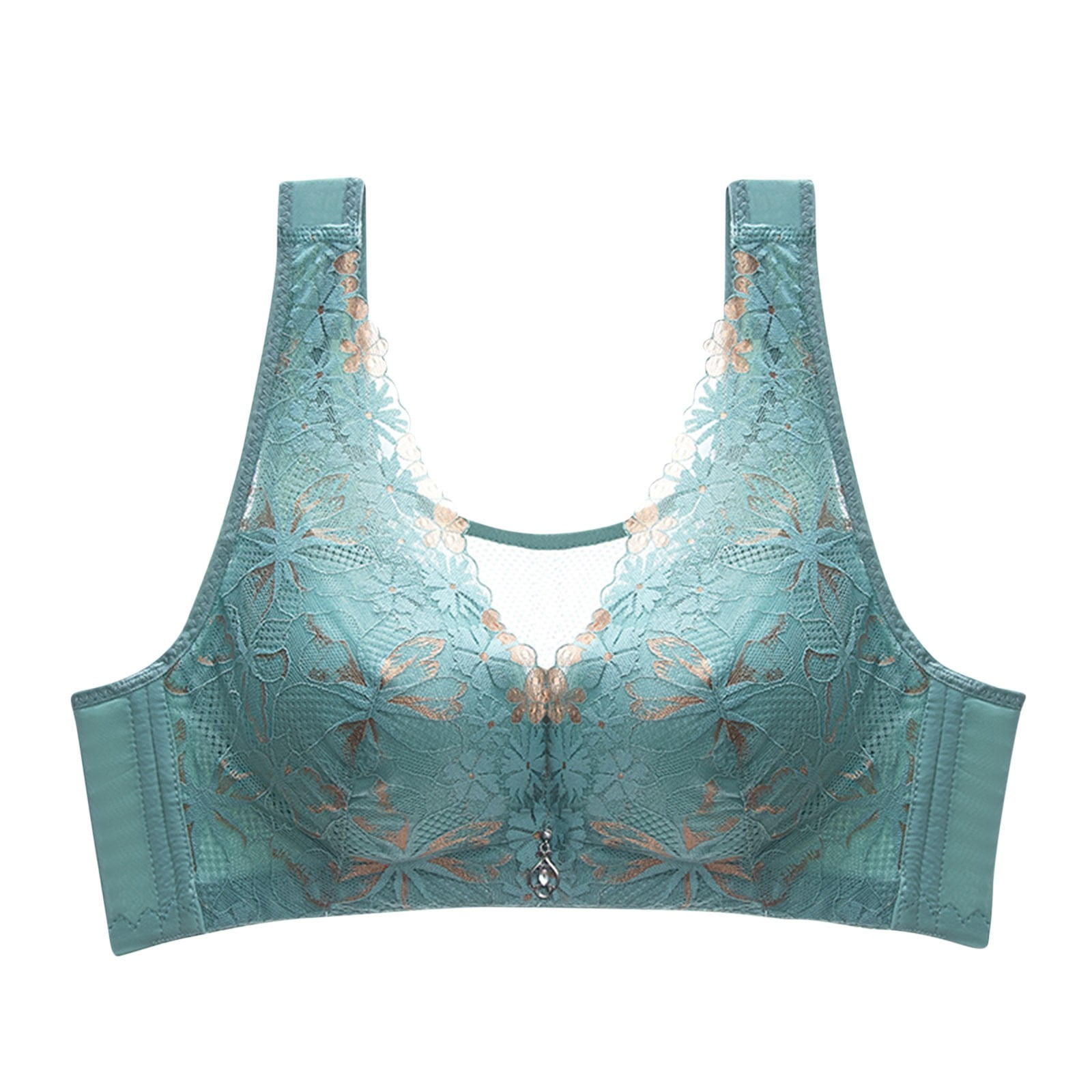 IROINNID Women's Underwire Bra, Lace No-Poke Push-Up Bra, Convertible ...