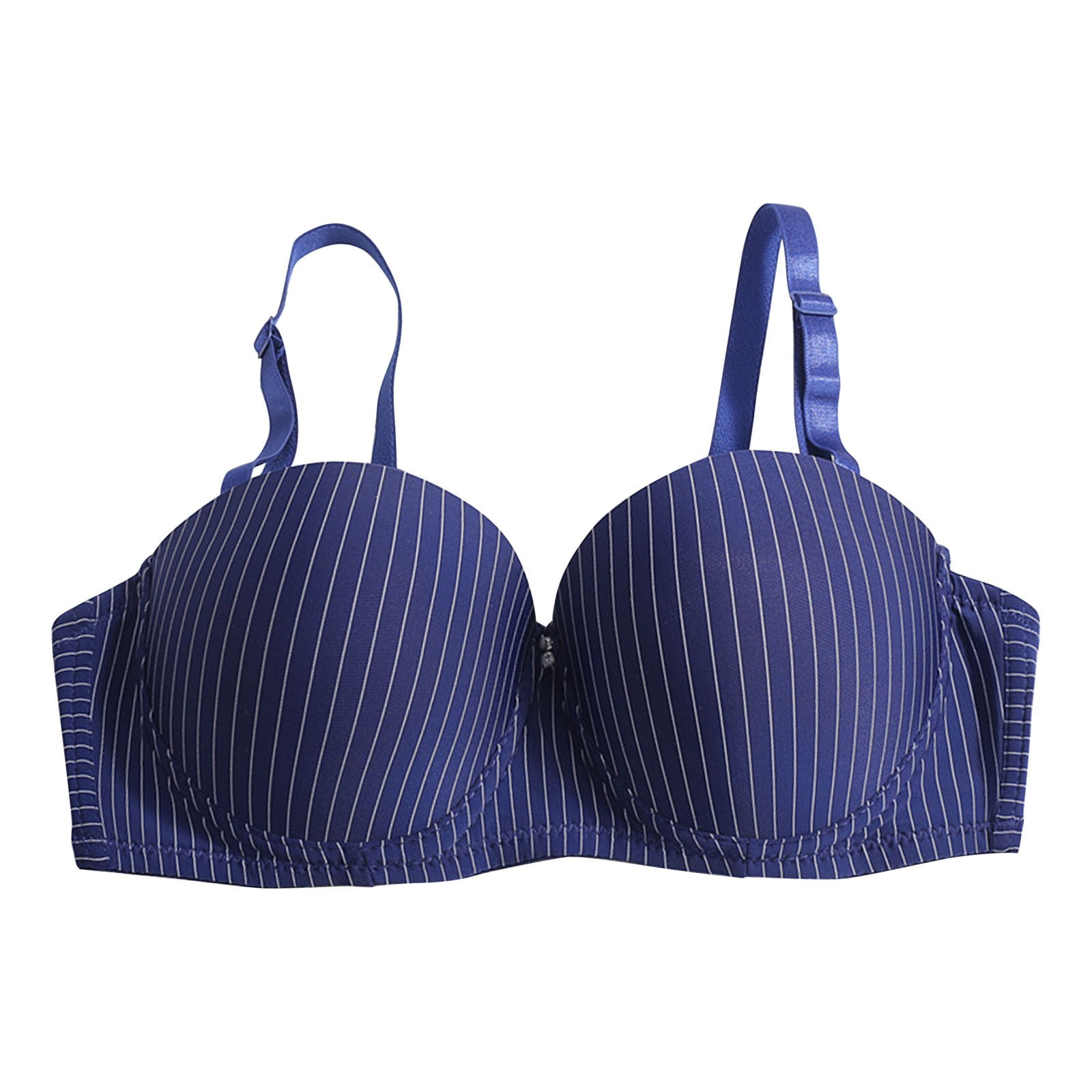 IROINNID Women's Underwire Bra, Stripe No-Poke Push-Up Bra, Convertible ...