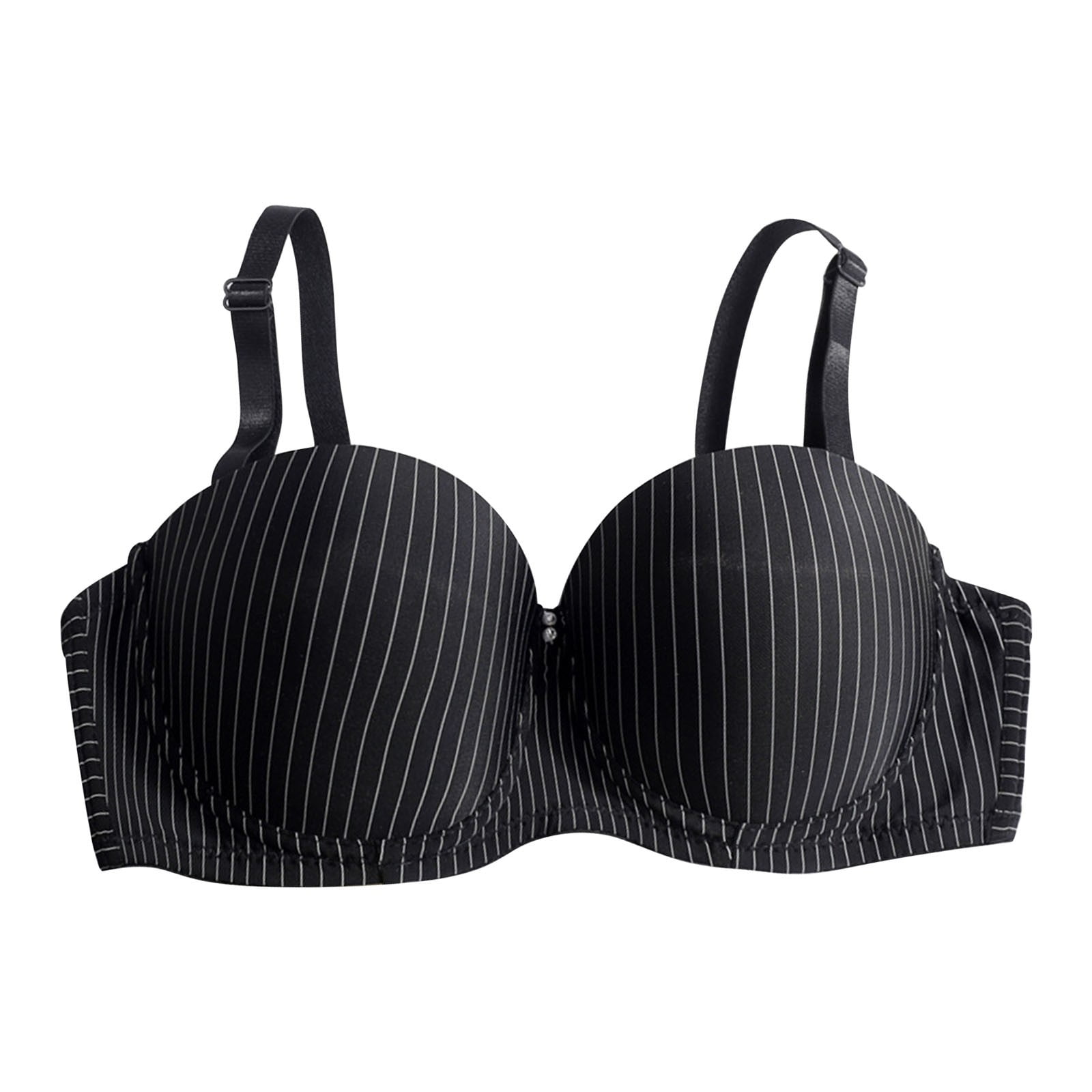 IROINNID Women's Underwire Bra, Stripe No-Poke Push-Up Bra, Convertible ...
