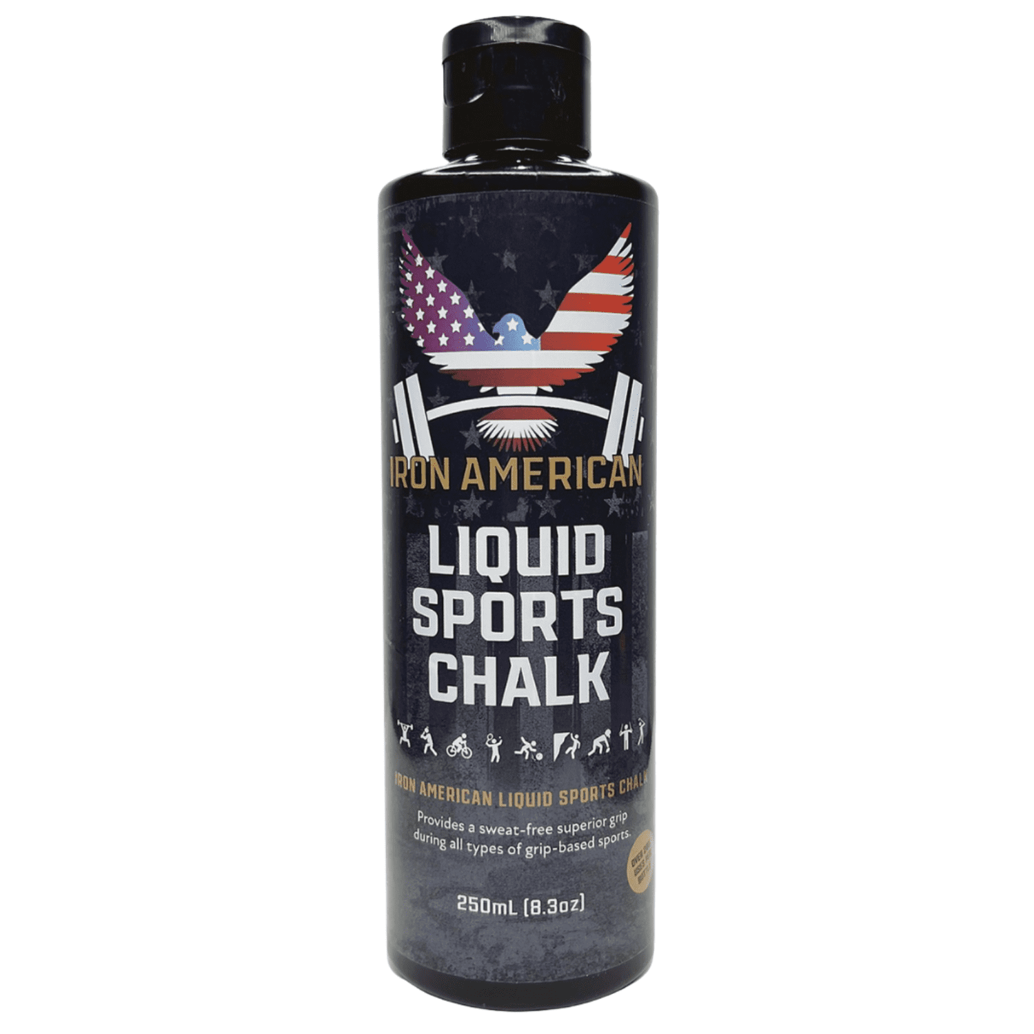 IRON AMERICAN Liquid Sports Chalk, White, 250ML - Grip Enhancer for All ...