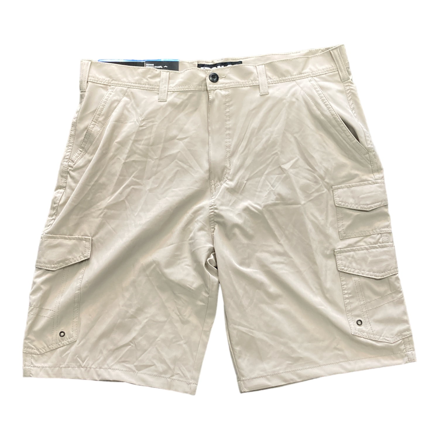 Iron Clothing 4-Way Stretch Hybrid Cargo Shorts, Washed Stone, 11 ...